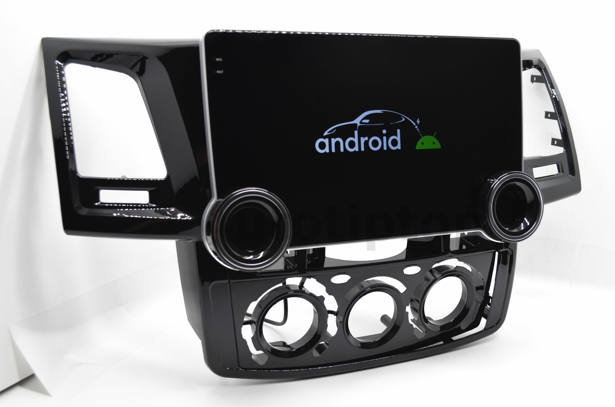 Большая магнитола Tesla 8 core 4/64 с крутилками Toyota Hilux - Fortuner 2008-2015