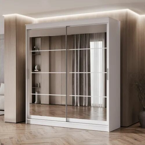 Шкаф-купе Гранд 1 2.0+Зеркало 2шт Белый