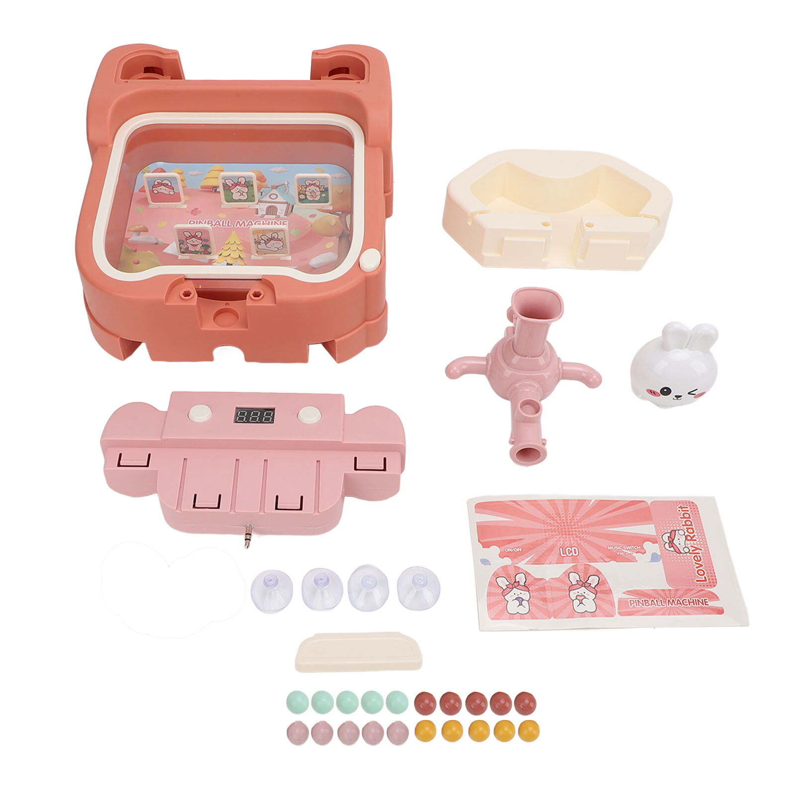 Детский игровой стол с шариками, игра в состязания, подсчет очков, головоломка, интерактивная игрушка для обучения и развлечения, розовый.