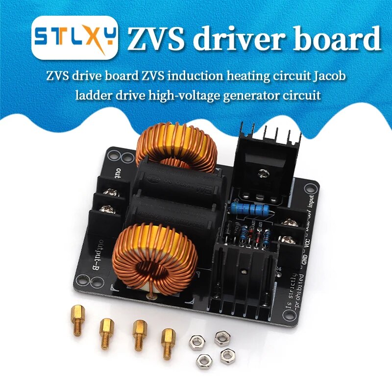 1000 Вт 20A ZVS низковольтный модуль нагревательной платы, индукционная плата, нагревательный модуль, нагреватели с обратным ходом