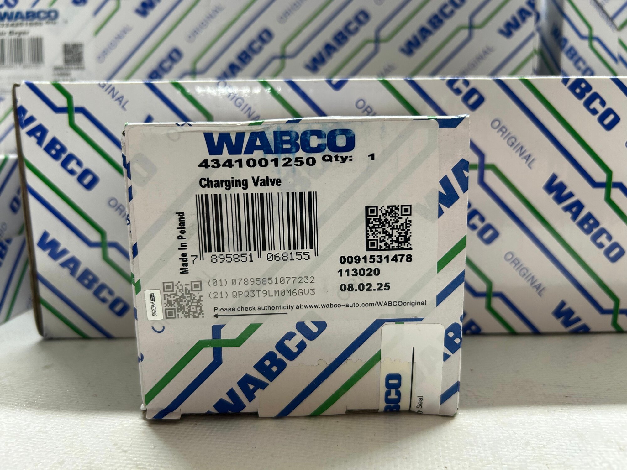 WABCO Клапан перепускной BPW без обратного потока 6 бар 4341001250