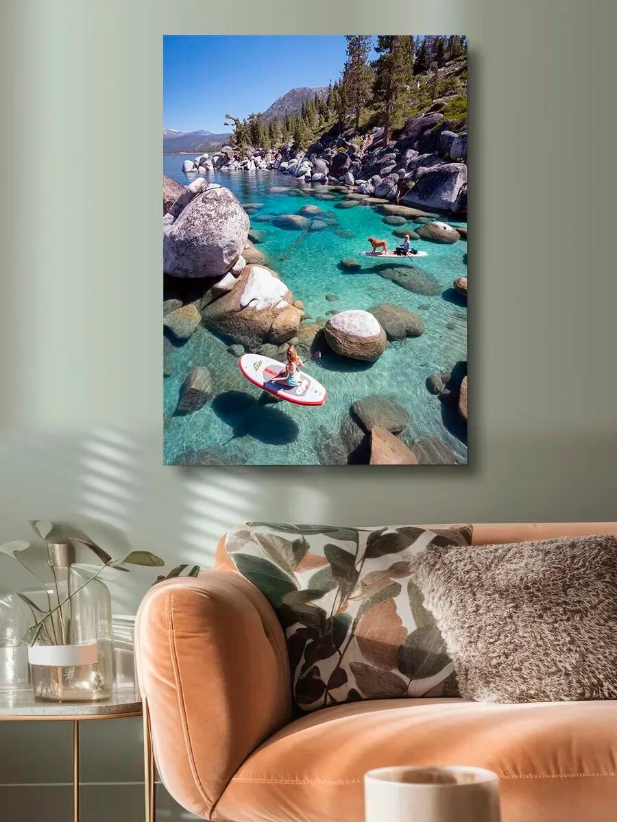 Картина "Озеро Тахо", галерейная 30х40см 1шт.