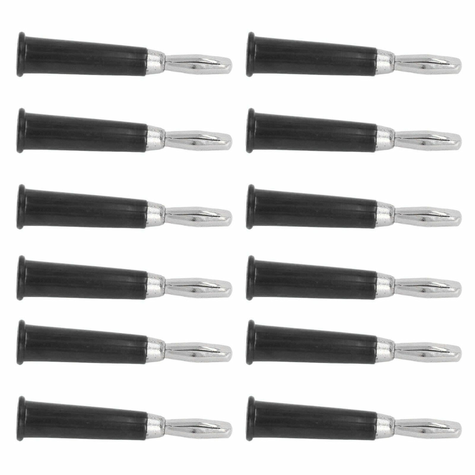 100 шт, штепсельная вилка типа банан , латунь, сплав цинка, ABS, сварные вилки типа банан , разъем для аккумуляторов грузовиков, 4 мм, черный