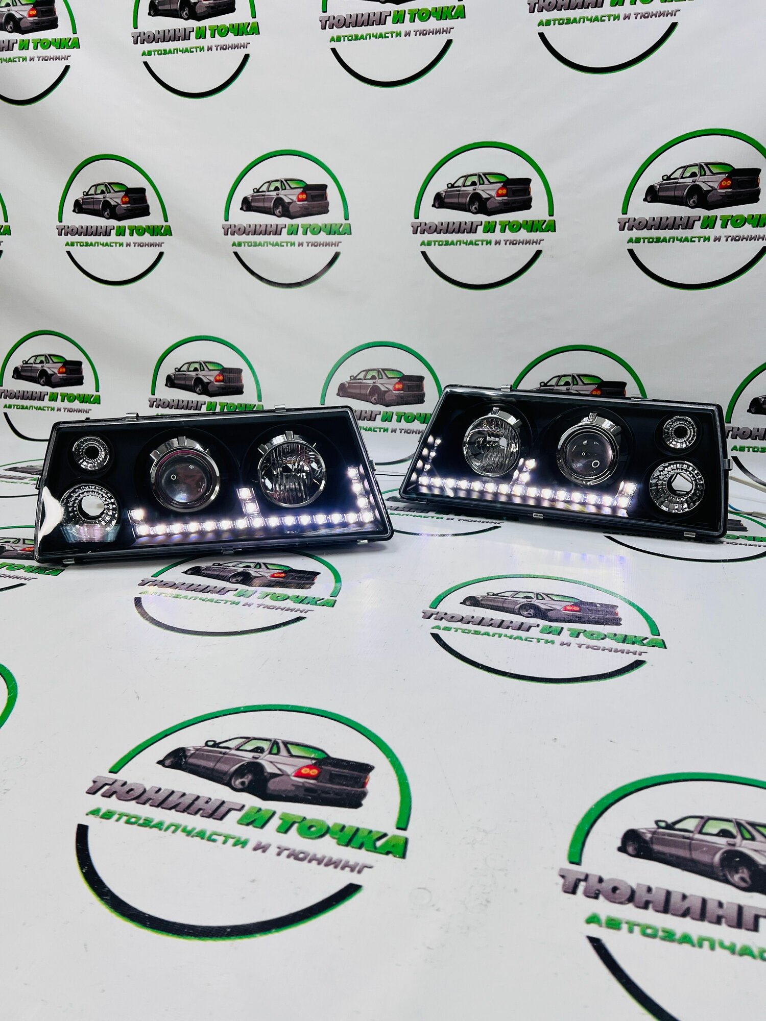 Фары передние ВАЗ 2108 2109 21099 Pro Sport bi-xenon с диодным ДХО