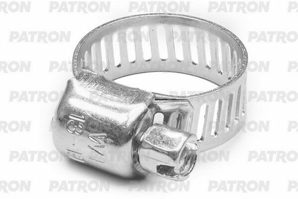 Хомут винтовой Patron PA013019 13-19 мм American Type лента с перфорацией, ширина ленты 8 мм, W1 - оцинкованная сталь