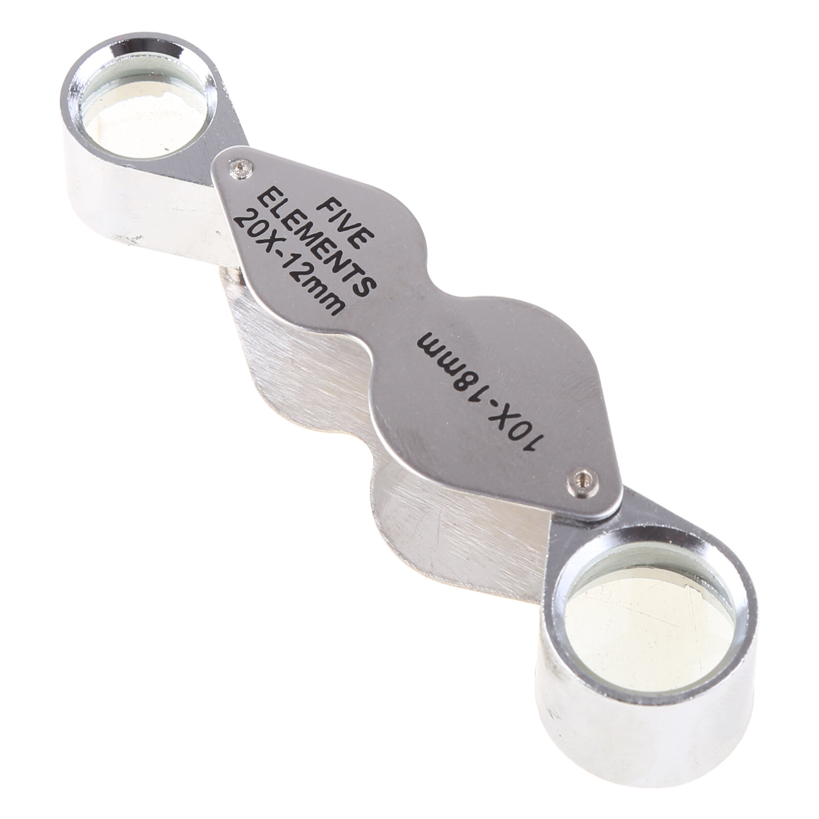 Карманная лупа для ювелирных изделий 10X 20X увеличительное стекло линза двойная линза складная лупа