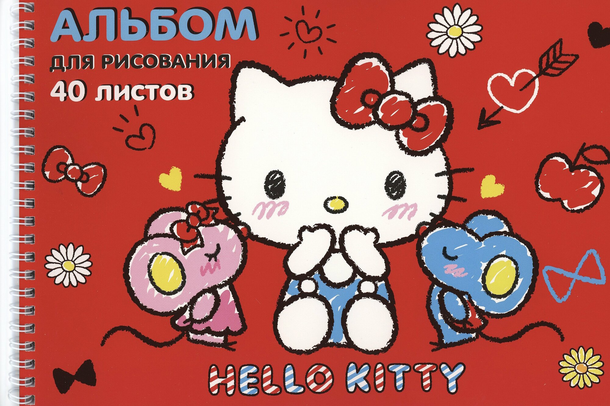 Альбом для рисования Hello Kitty, А4, 40 листов