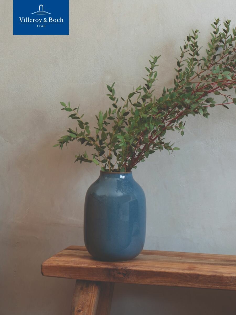 Ваза для цветов 22 см, 2700 мл, Lave Home Nek bleu uni, like. by Villeroy & Boch