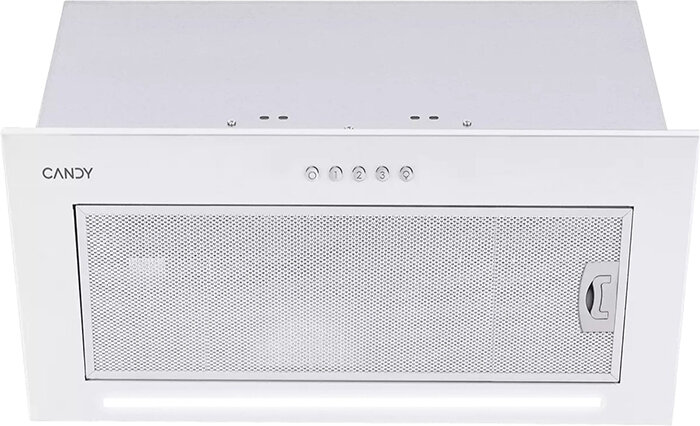 Встраиваемая вытяжка Candy CVXBI56MW, белый, компактная, мощная, полновстраиваемая