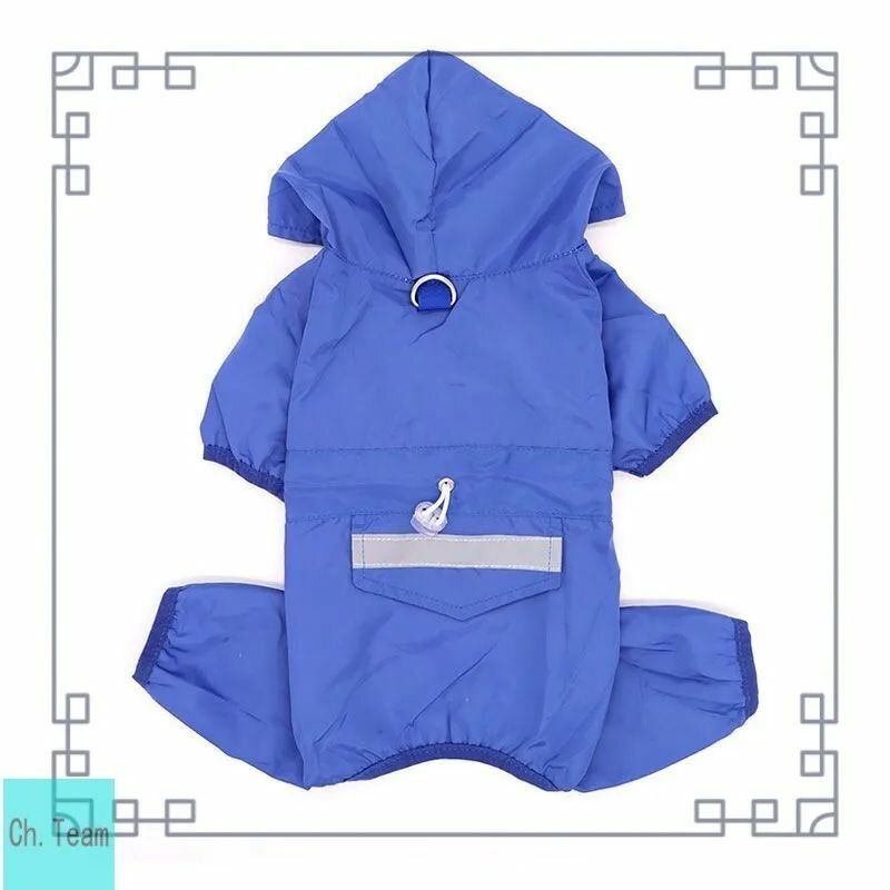 Стильный дождевик бестселлер для мелких питомцев пород корги и французский бульдог с капюшоном