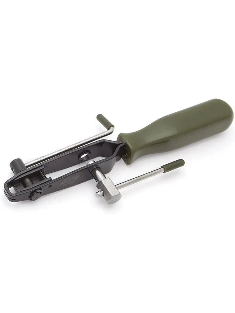 Приспособление для установки хомутов, с резаком зеленый, серебристый, черный Дело техники 821011