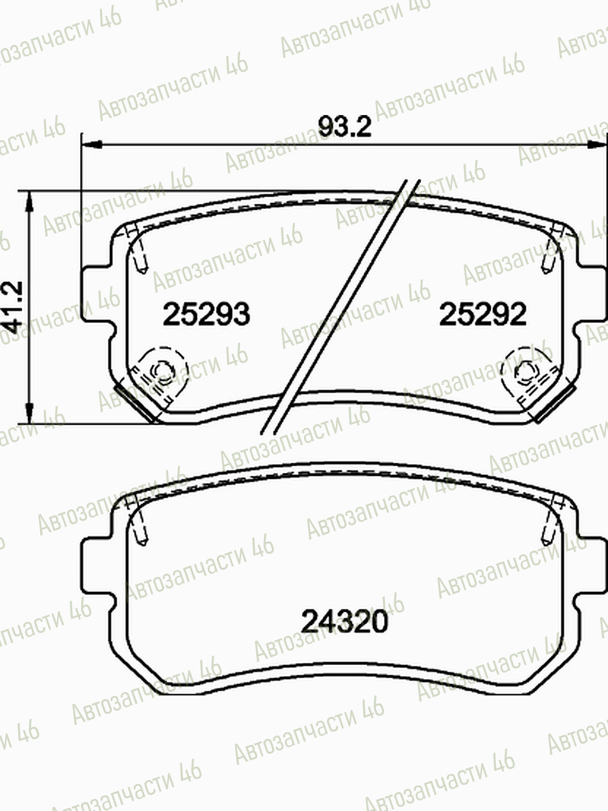 Колодки задние тормозные Хундай Туксон Hyundai Tucson 2 2009 2015 Nisshinbo