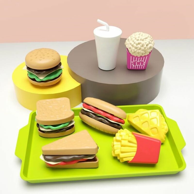 Детские игрушечные кухонные аксессуары, изображающие еду для игрового набора для малышей