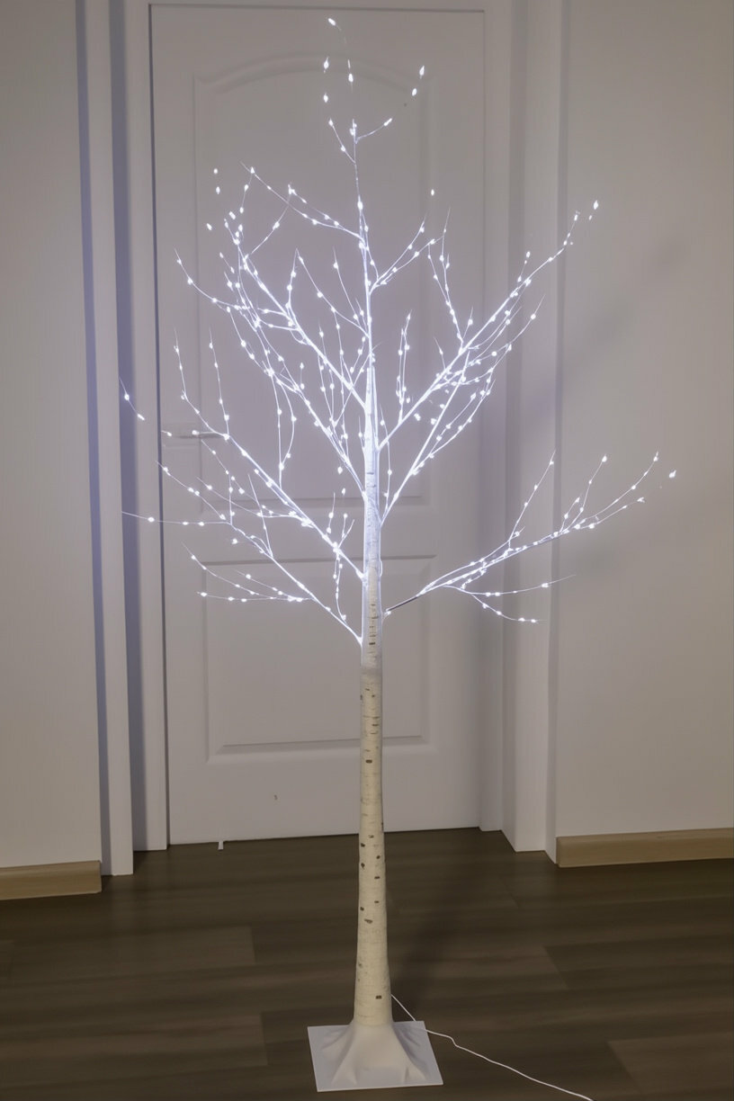 Декоративное светящееся дерево буньола, 400 холодных белых микро LED-огней, 150 см, уличное, Winter Deco 4070713