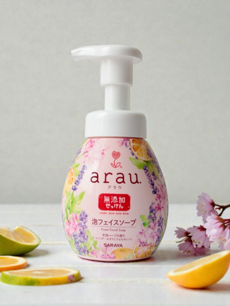 Arau. Пенка для умывания лица с дозатором, 200 мл