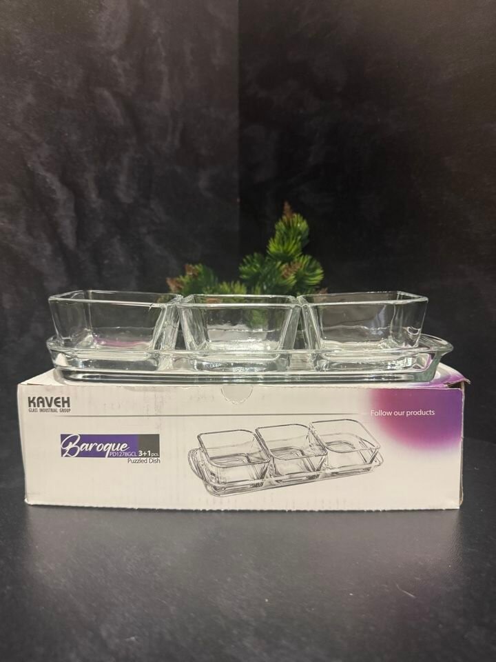 Соусники стеклянные Baroque 60 мл (3+1)