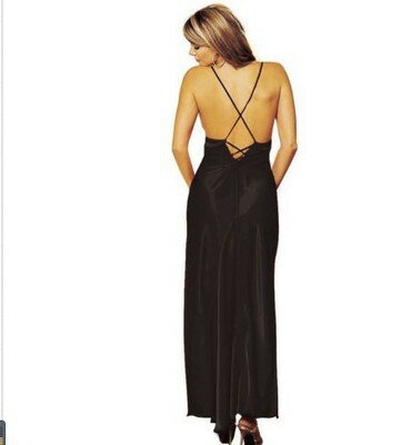 Нижнее белье, длинное шелковое платье, ночная рубашка с золотой нитью, длинное платье