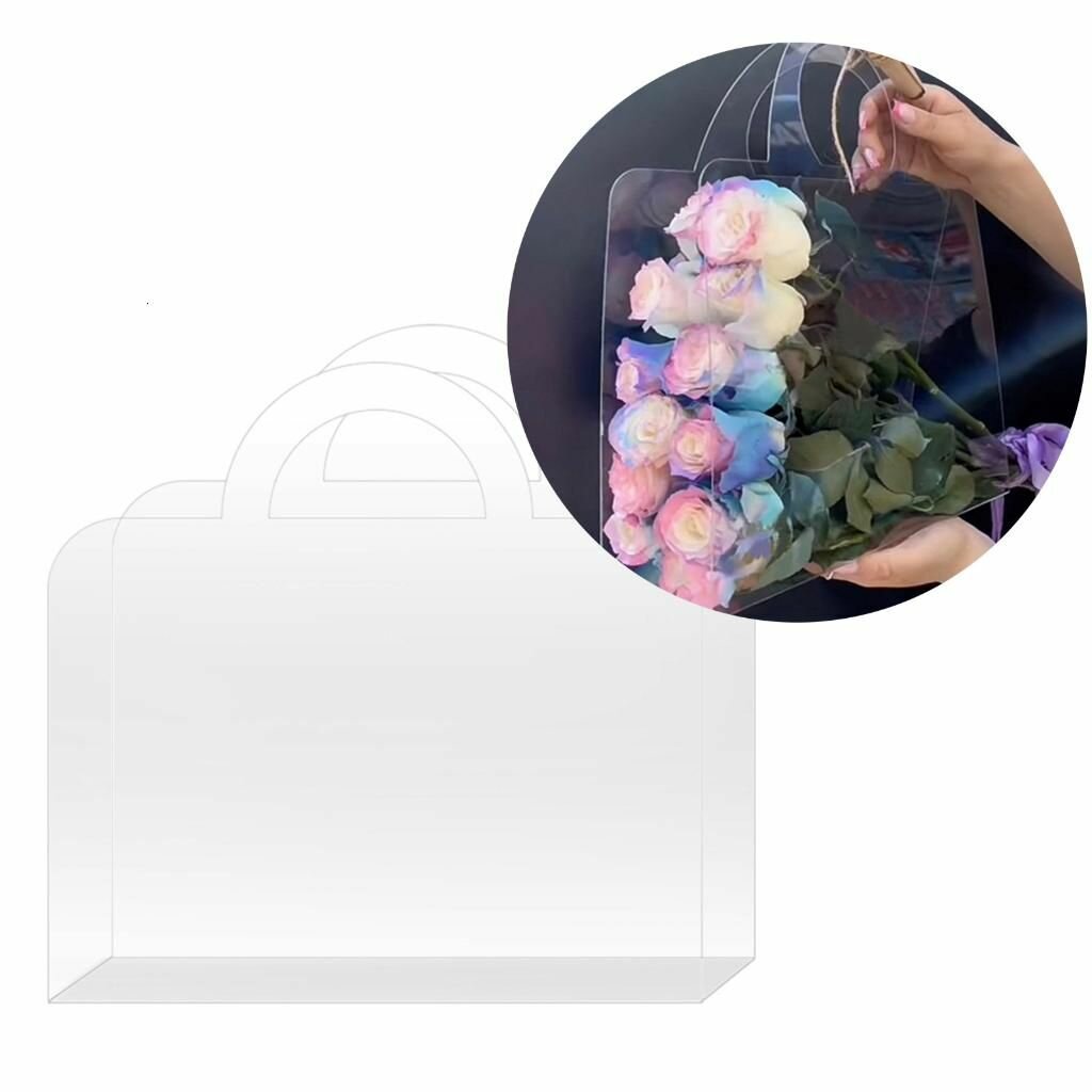 Портативная сумка-упаковка для роз, 50 шелк - M