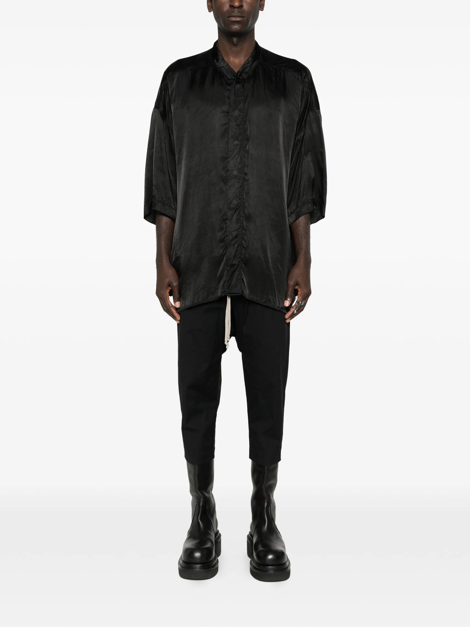 Рубашка Rick Owens Jumbo Faun, размер 46, black / black — фото 1