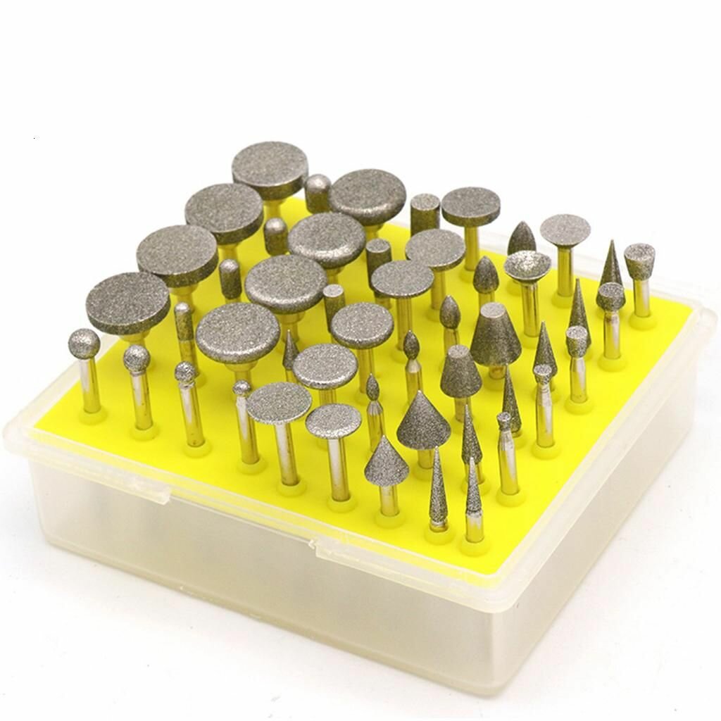 Алмазные боры для гравировки, 50 шт