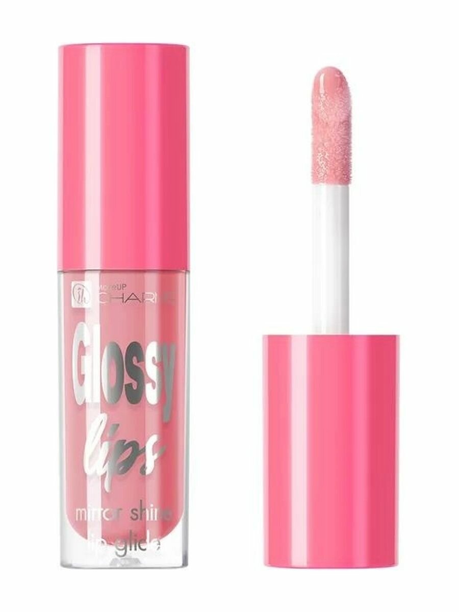 CHARME Глайд для губ Glossy Lip зеркальный, 4,8 г, 105 Ярко-розовый