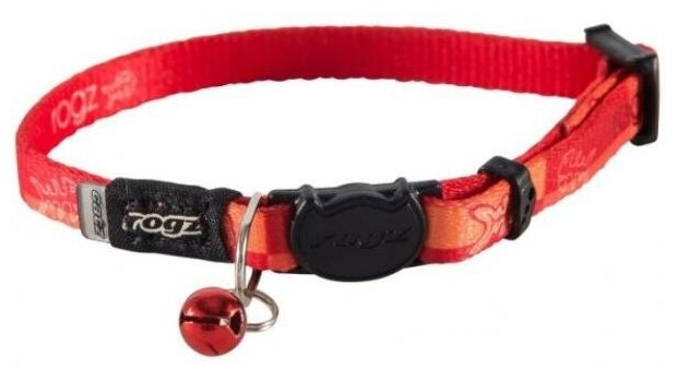 Rogz Ошейник для кошек KiddyCat "Рыбное танго", ширина 1,1см, размер 20-31см