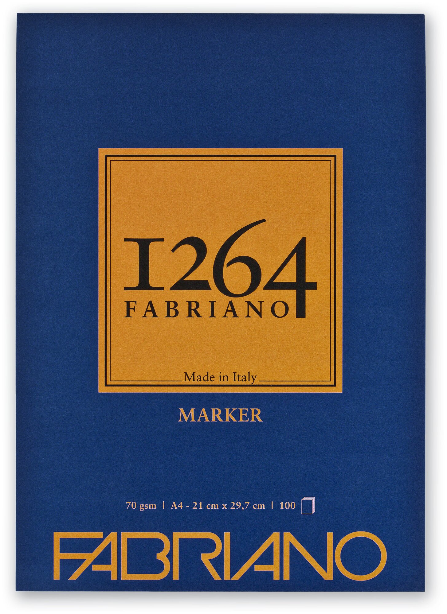 Альбом для графики Fabriano 1264 MARKER 70г/м. кв 21х29,7 100 листов склейка по короткой стороне