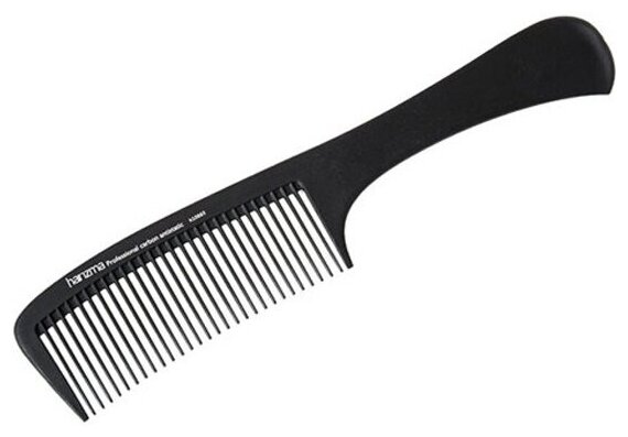 Гребень с ручкой для волос Harizma , карбон