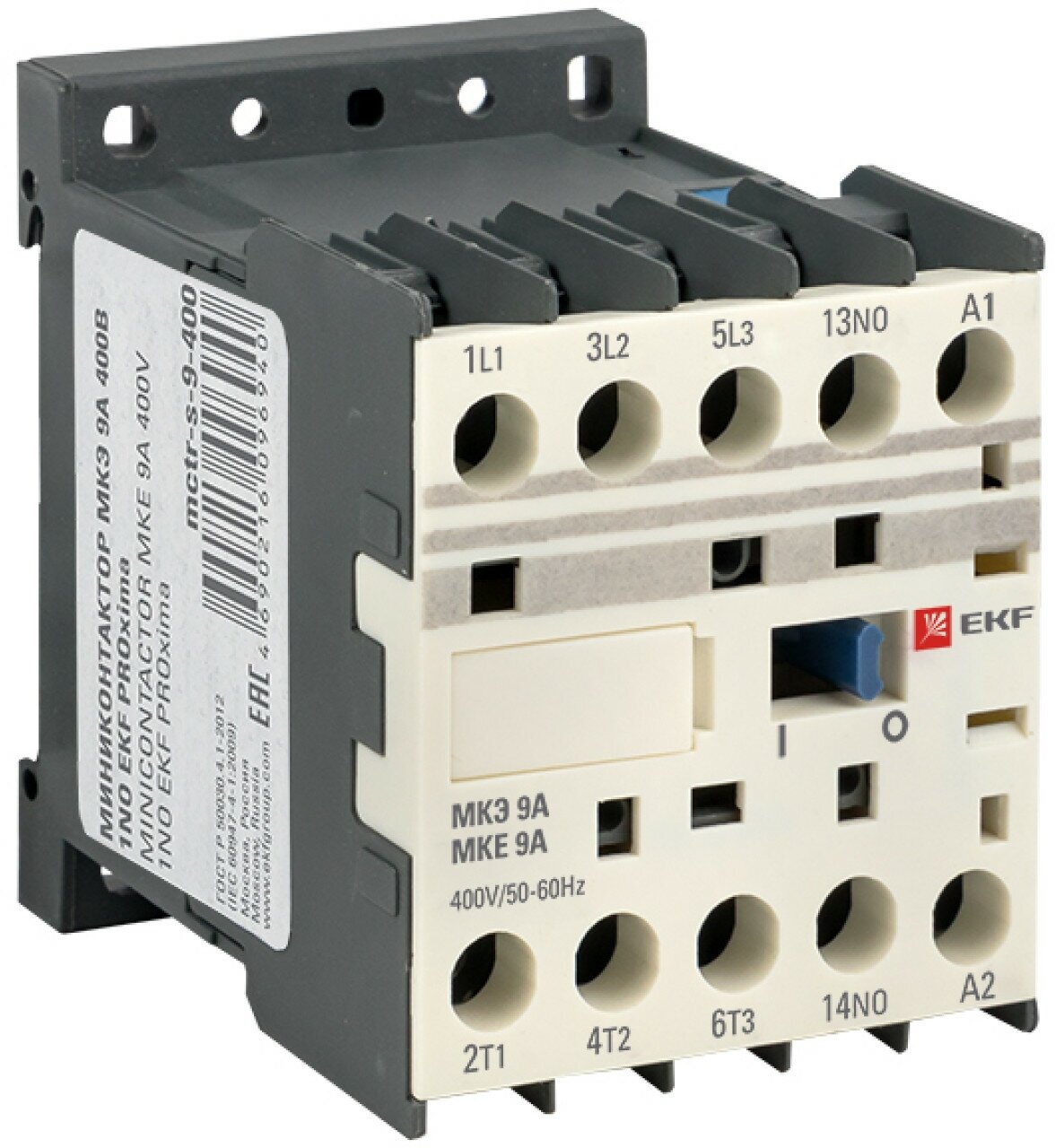 Миниконтактор МКЭ 9А 400В 1NO EKF PROxima