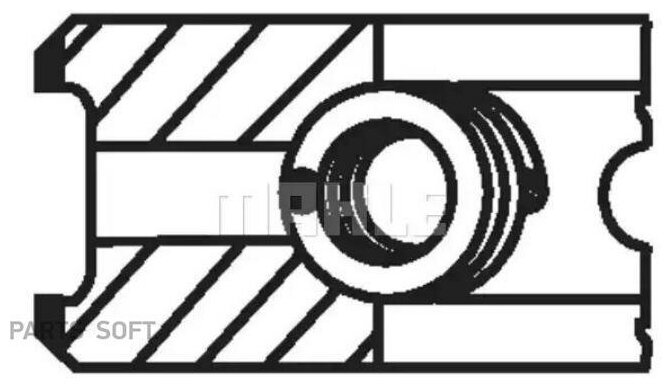 Кольца поршневые Mahle/Knecht арт. 013 RS 00114 0N2