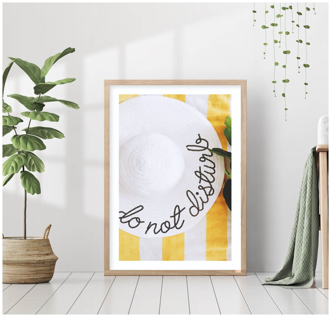 Постер "Пляжный отдых, релакс" без рамы 50x70 см на стену для интерьера