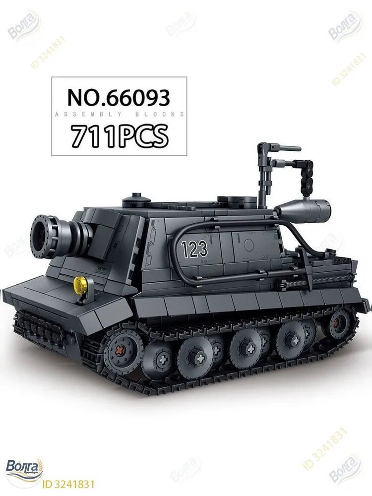 Сборка-конструктор танка "Танк Sturmtiger" - Военный набор моделирования ( 711 деталей ) для коллекционеров