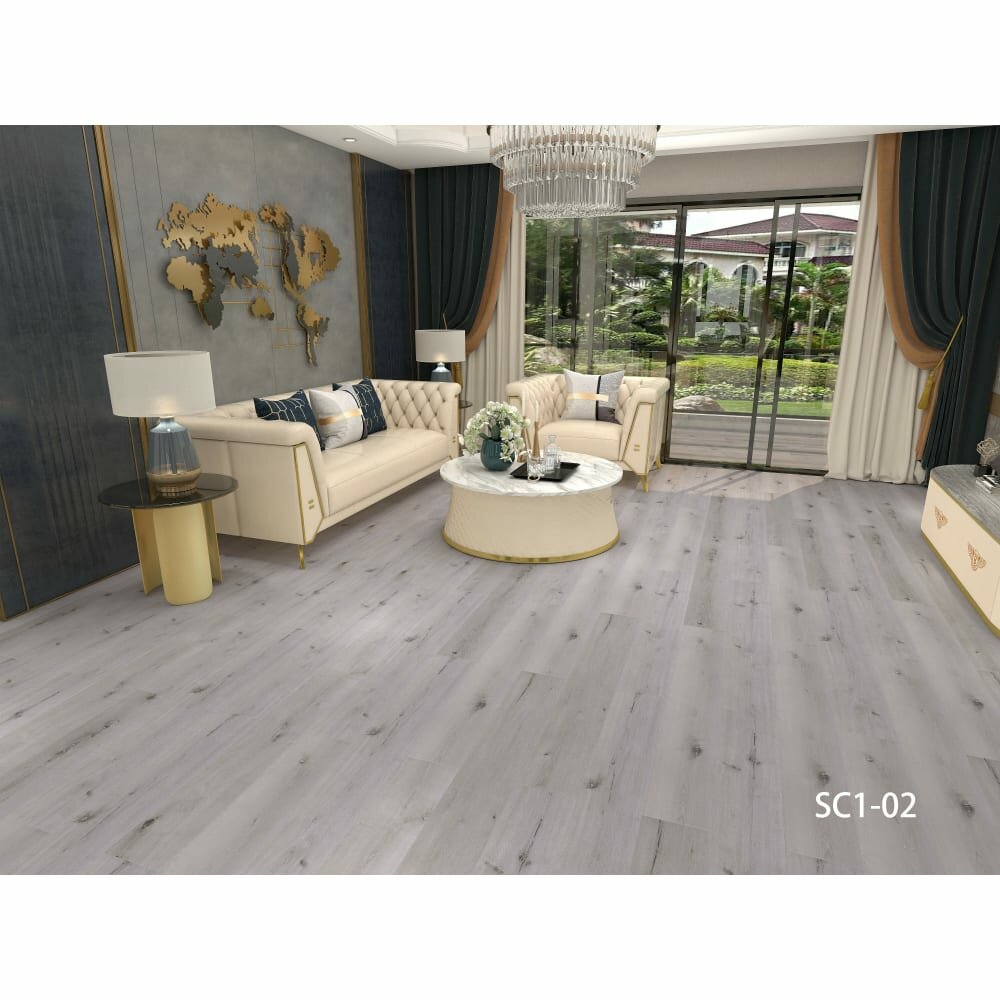 Кварц-виниловый ламинат Aspenfloor Smart Choice SPC 43 класс, 3.5 мм, SC1-02 Дуб Фостер, 1220x184x3.5 мм, толщина защитного слоя 0.3 мм, 10 шт, площадь упаковки 2.245 кв. м 4680427066191