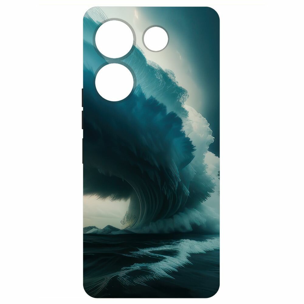 Чехол-накладка Krutoff Soft Case Торнадо для TECNO Camon 20 Pro черный