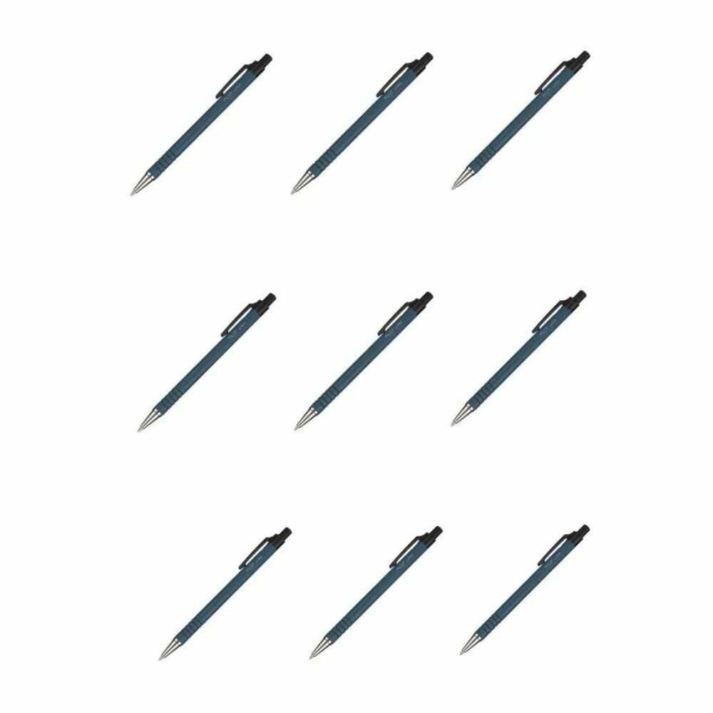 Pilot Ручка шариковая автоматическая, масляная, синий 0,22 мм, 9 шт