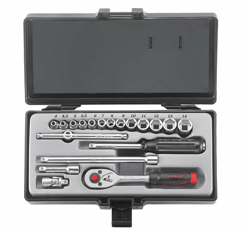 Набор SL гранных головок и инструмента FORCE 2203-72