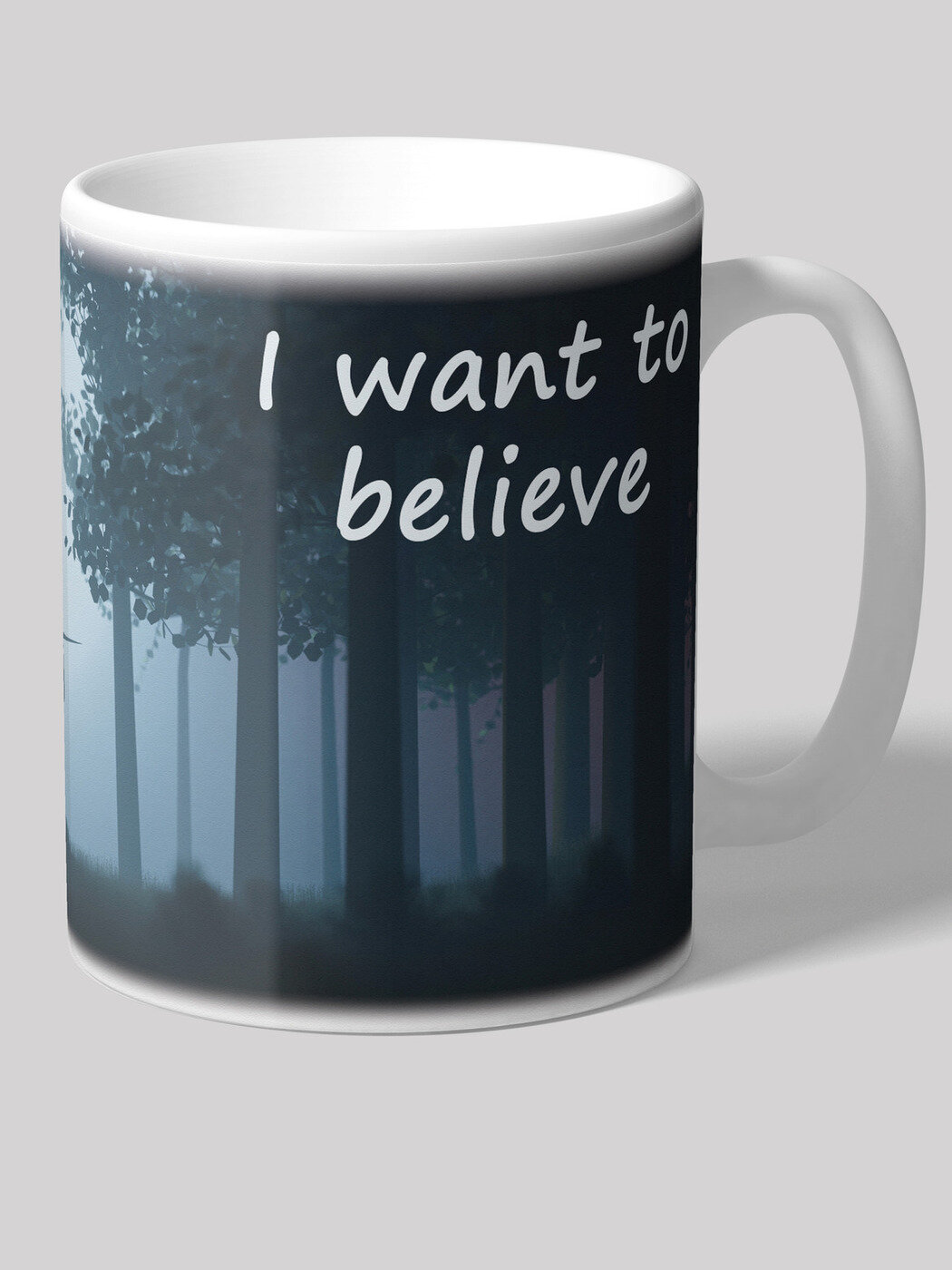 Кружка cooperative.moscow " I want to believe" (Я хочу верить, единорог, сказка), 330 мл, 1 шт