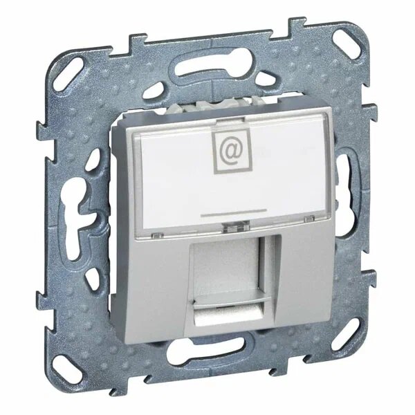 MGU5.421.30ZD (U5.471.30Z) Розетка компьютерная 1хRJ45 кат 5е алюминий Schneider Electric UNICA