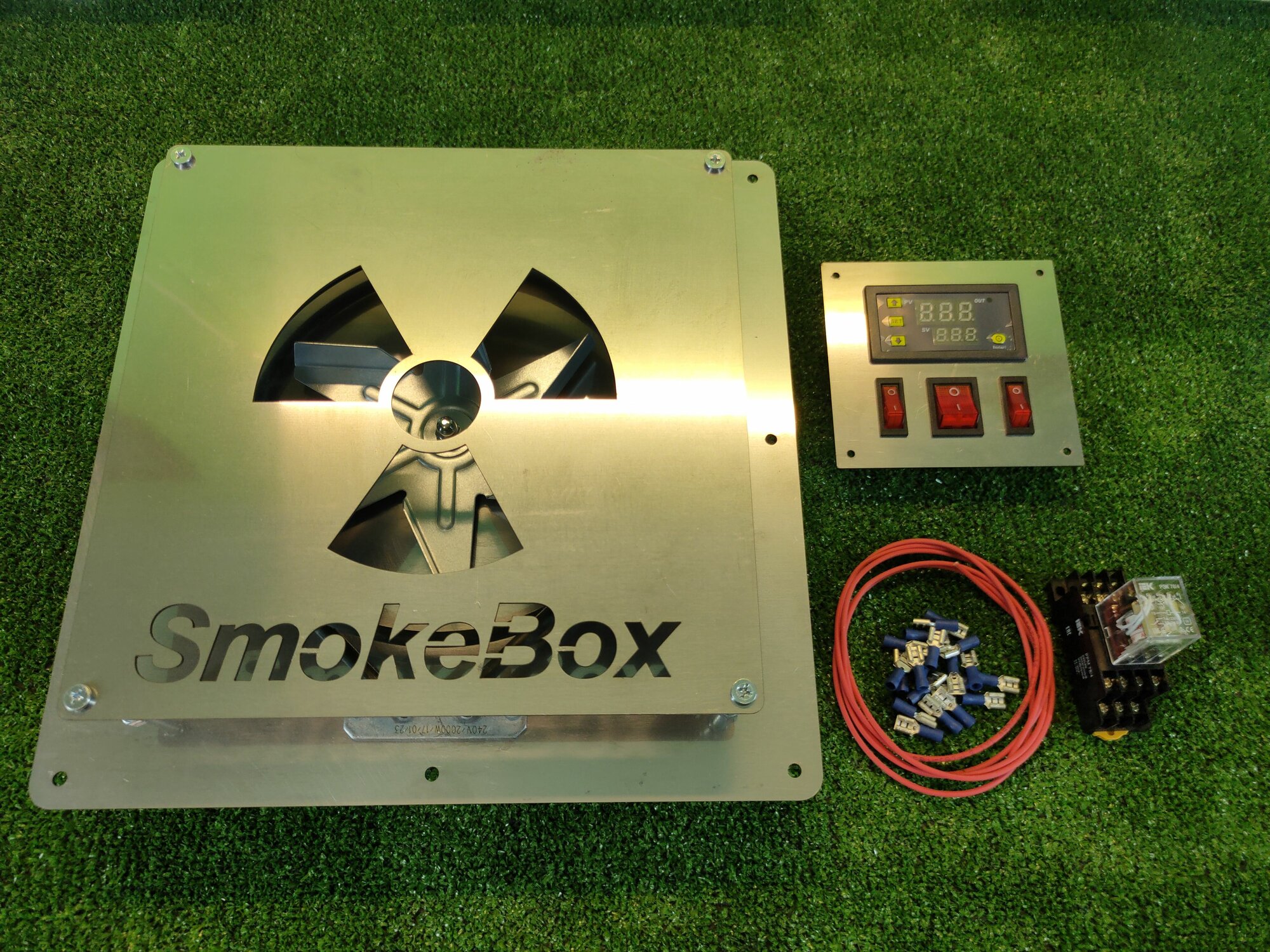 Конвекция для коптильни Smokebox ТЭН 2кВт+панель управления+реле 3кВт