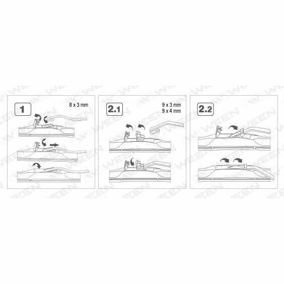 Щетка стеклоочистителя стекла для автомобиля, WEEN 100-5018 (1 шт.)