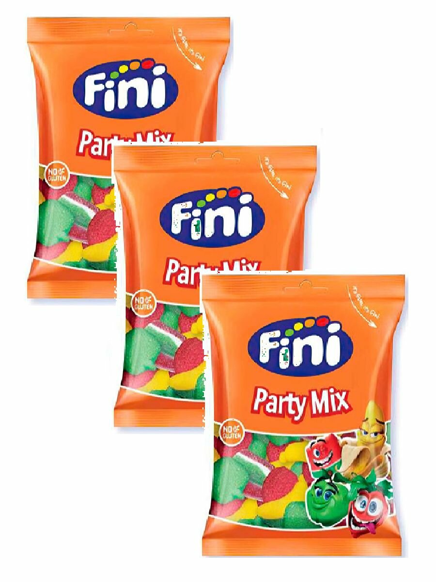 Жевательный мармелад Fini Party Mix 90г x 3шт