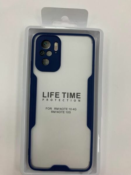 Накладка силикон Life Time для Xiaomi Redmi Note 10 Темно-синий