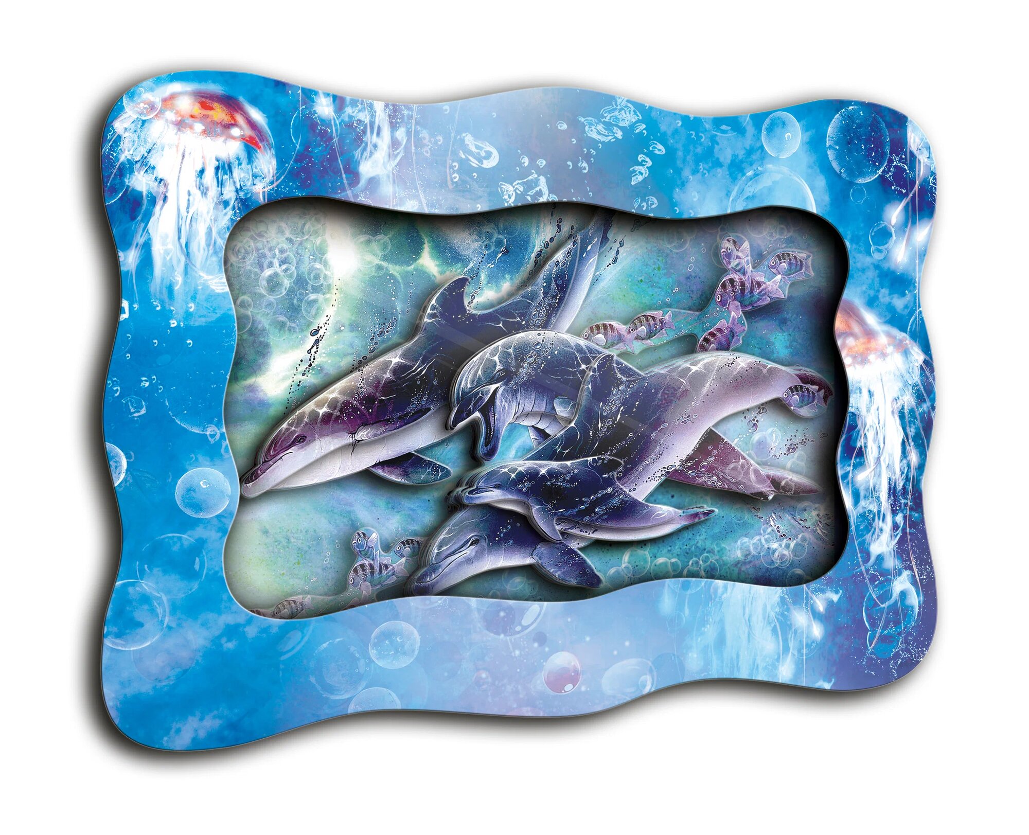 Vizzle Объемная картина "Дельфины" VK0231