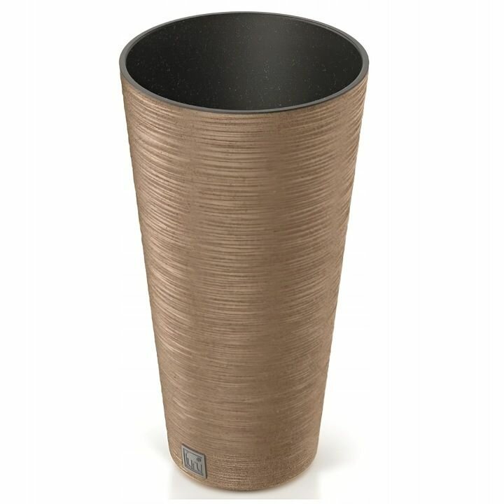 Кашпо для цветов Prosperplast Furu Slim, светлое дерево, 27 л