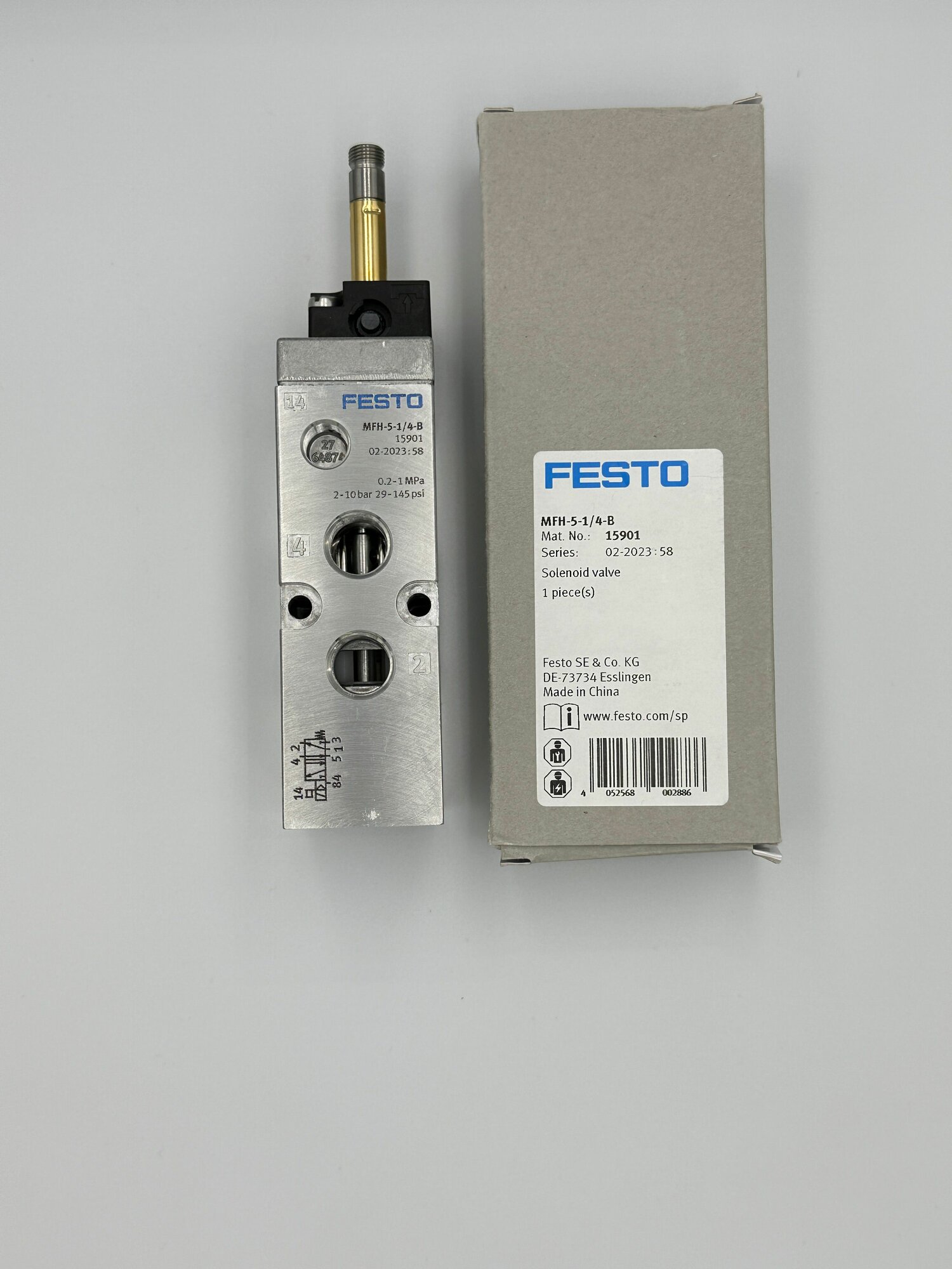 Пневмораспределитель Festo 15901 MFH-5-1/4-B 5/2, G1/4