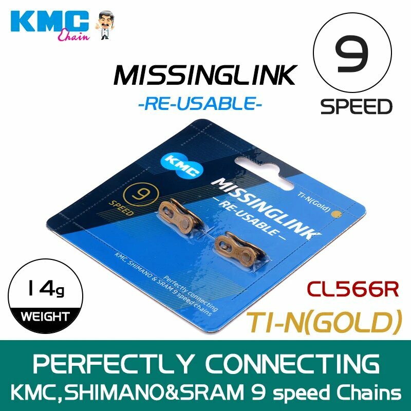 KMC Missinglink CL566R 9-скоростная цепь, золотистый