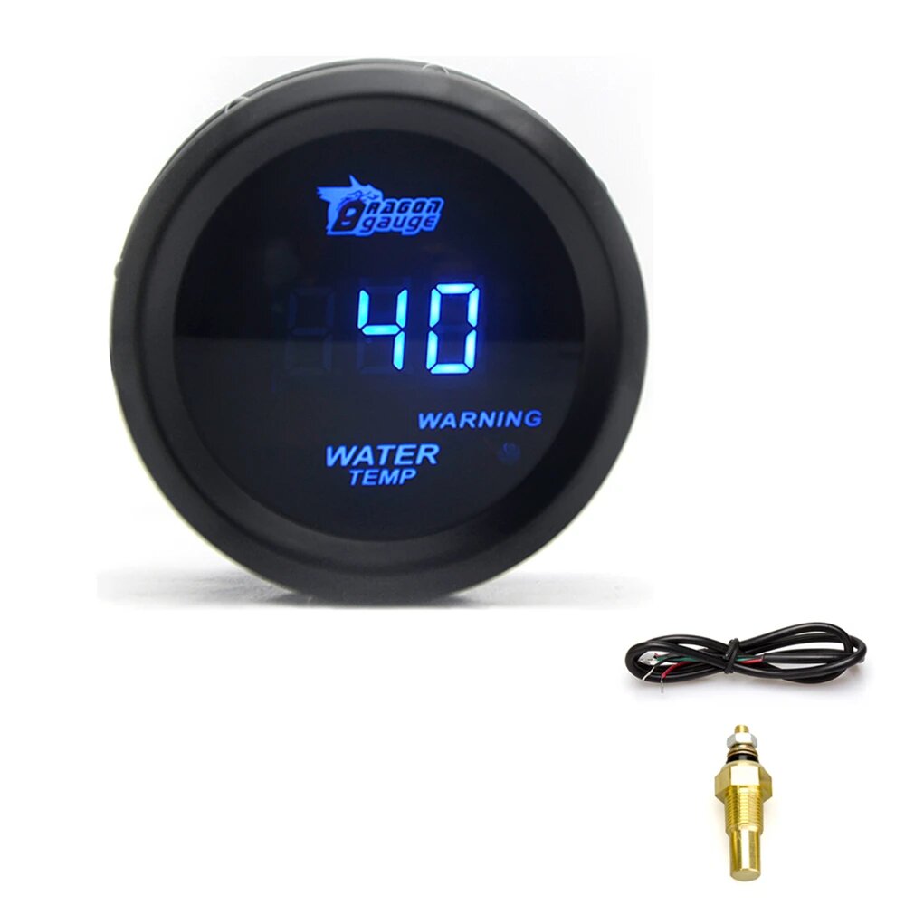 Автомобильный цифровой турбо-датчик 52 мм, измеритель температуры воды и масла, PSI Water Temp Gauge