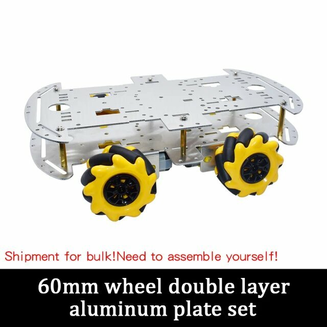 EQV алюминиевый шасси для автомобиля Желтый, 4WD double