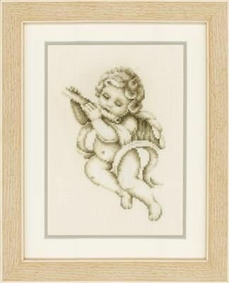 PN-0021858 Набор для вышивания крестом Vervaco "Ангел с флейтой"