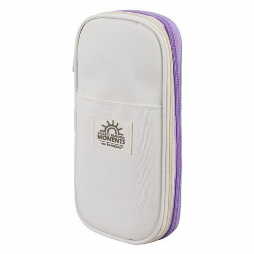 Пенал BRAUBERG 271562 271562, Digital Lavender, 1 отделение, форма прямоугольная, лавандовый